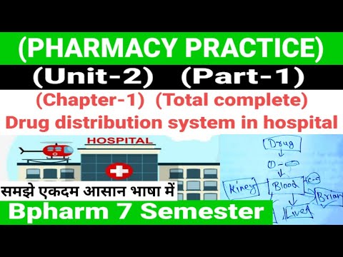 Drug distribution system in a hospital। Pharmacy practice Unit-2। Hospital formulary। Bpharm 7 ...