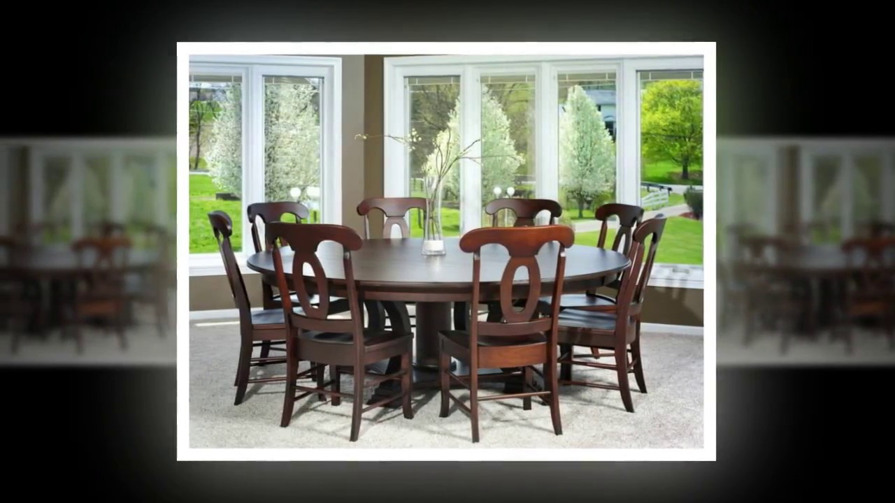 Popular Round Dining Room Tables for 8 - Tablespedia - YouTube