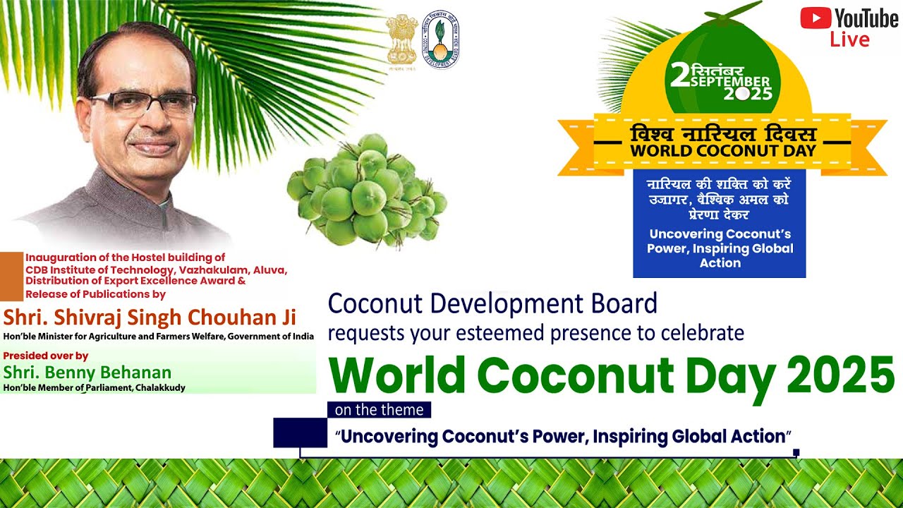 World Coconut Day Celebrations - India - 2nd September 2025 - YouTube