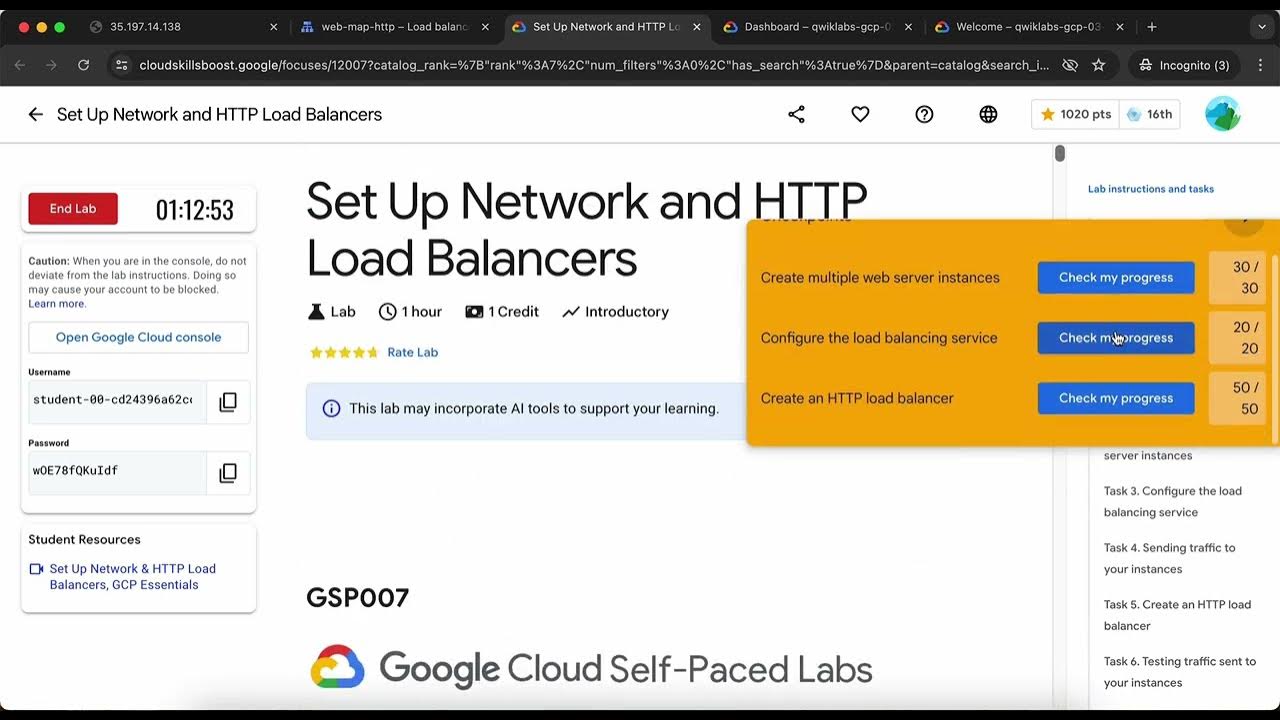 Set Up Network and HTTP Load Balancers | GSP007 - YouTube