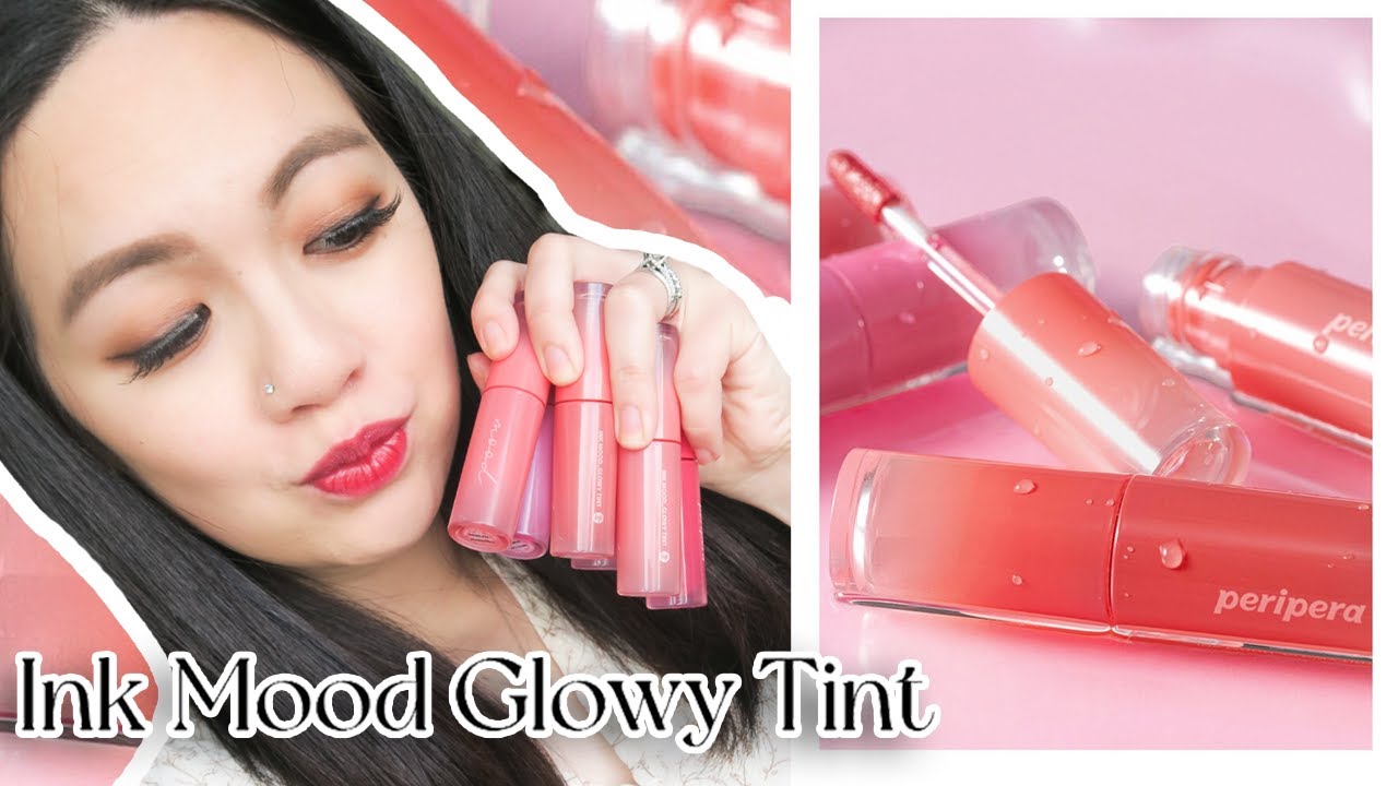 Peripera Ink Mood Glowy Tint-Full Swatches,Review+Comparisons - YouTube