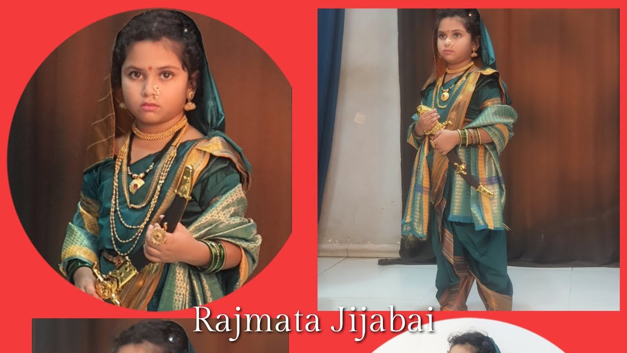 Jijau Speech Marathi !Fancy Dress-Sr KG NES School Bhiwandi Rajmata ...