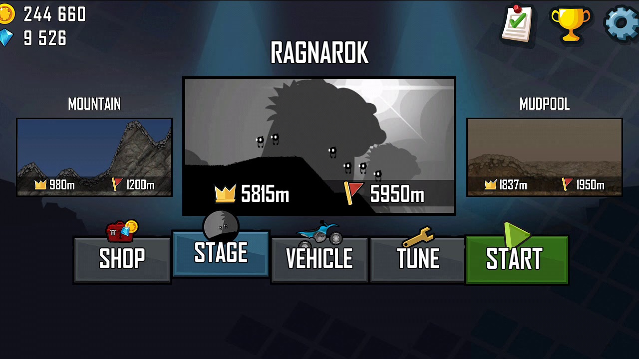 hill climb racing ragnarok mode gameplay - YouTube