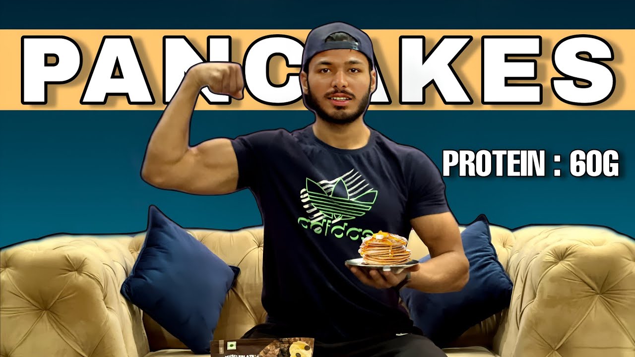 High Protein Pancake Recipe for Muscle Building🔥 | protein pancakes ...