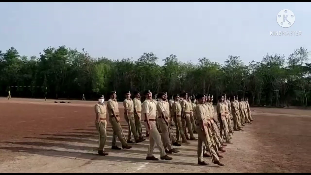 PSI lathi drill Police Training college Kalburgi - YouTube