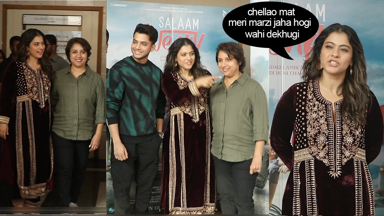 Kajol Politely Scholds Media Like School Teacher At Salaam Venky ...