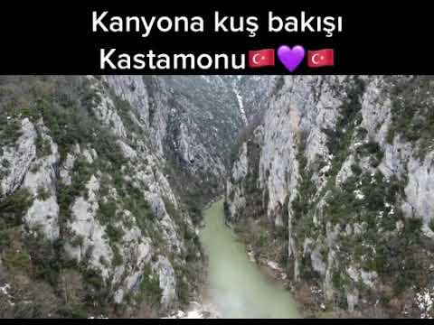 Malyas Kanyonu kuş bakışı😎 Kastamonu Cide Gökçeler Köyüne Engin Gürçay’ın ziyareti.🇹🇷