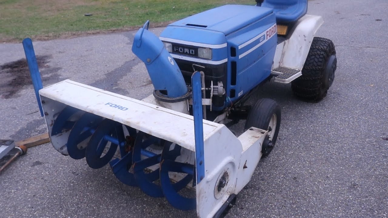Ford LGT Garden Tractor | 42" 2 Stage Snowblower Repair | Vintage ...