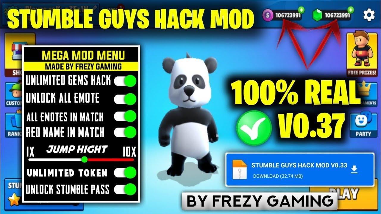 stumble guys hack V45.2 - YouTube