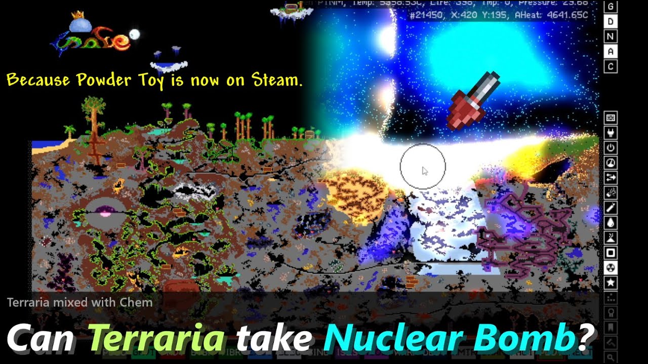 Chemistry Simulator meets with Terraria!? ─ The Powder Toy simulating ...