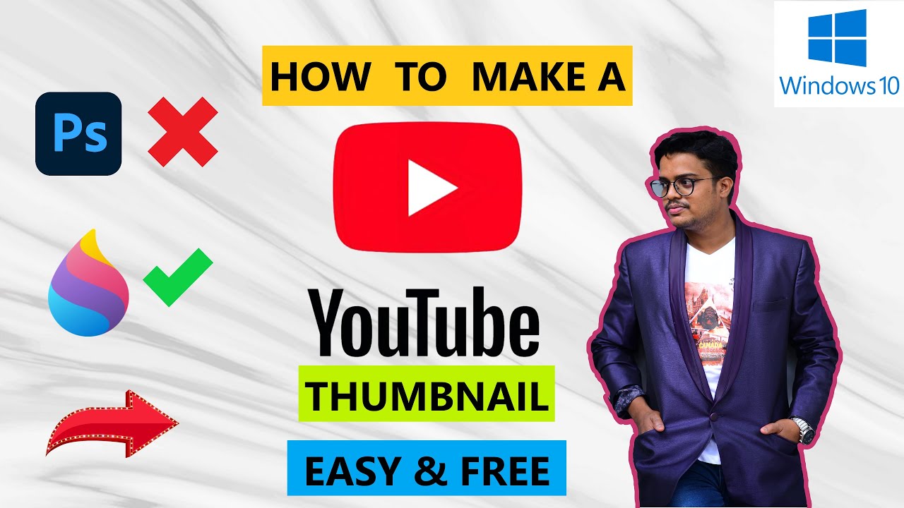 Windows 10 Paint 3d Tutorial : How To Make A Youtube Thumbnail Easy And ...