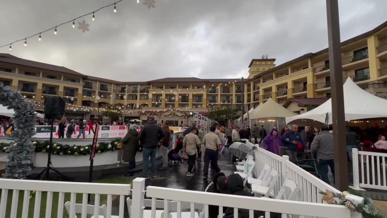 Video: Meritage rings in holidays with Napa tree lighting - YouTube