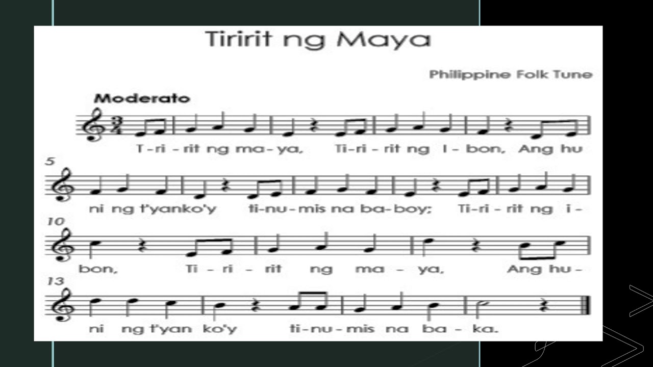 TIRIRIT NG MAYA - YouTube