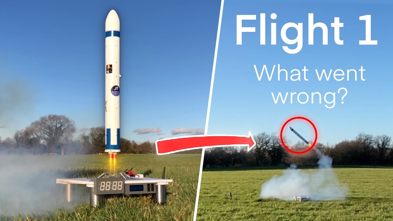 TVC Rocket Flight 1 - What went wrong? - YouTube