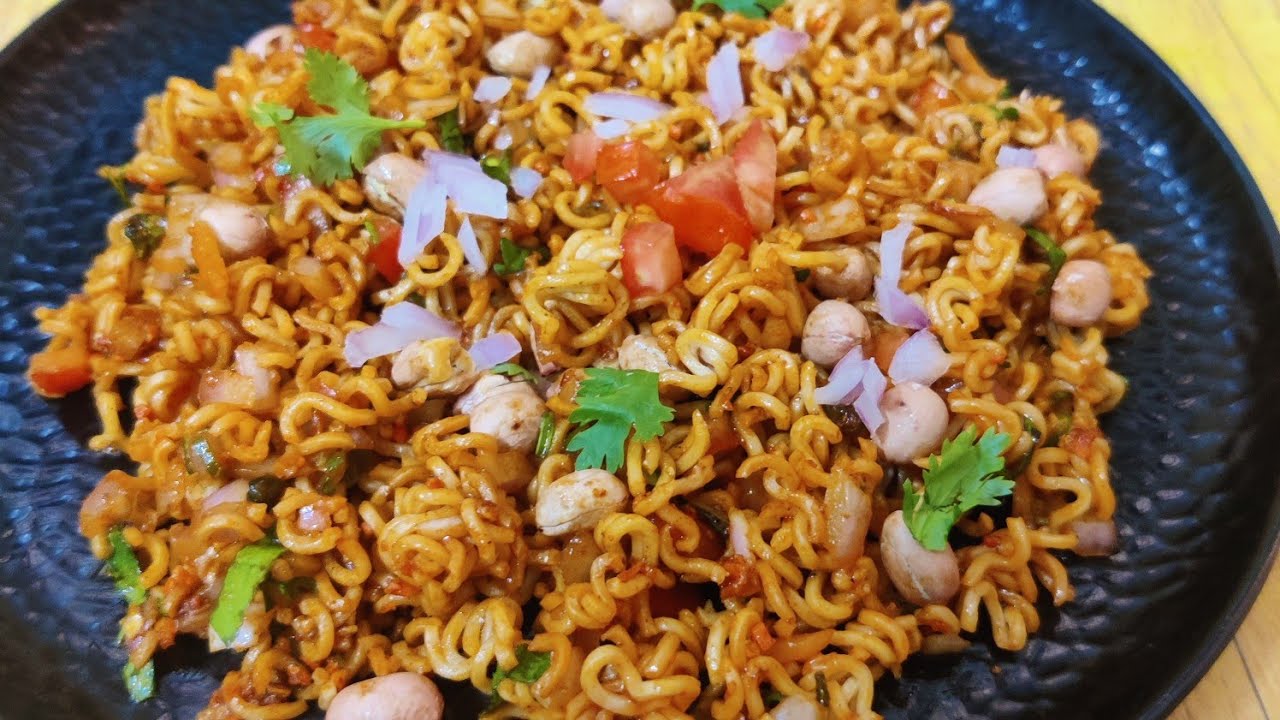 2 mins crunchy and tasty evening snacks with yippee noodles #pinkbeans ...