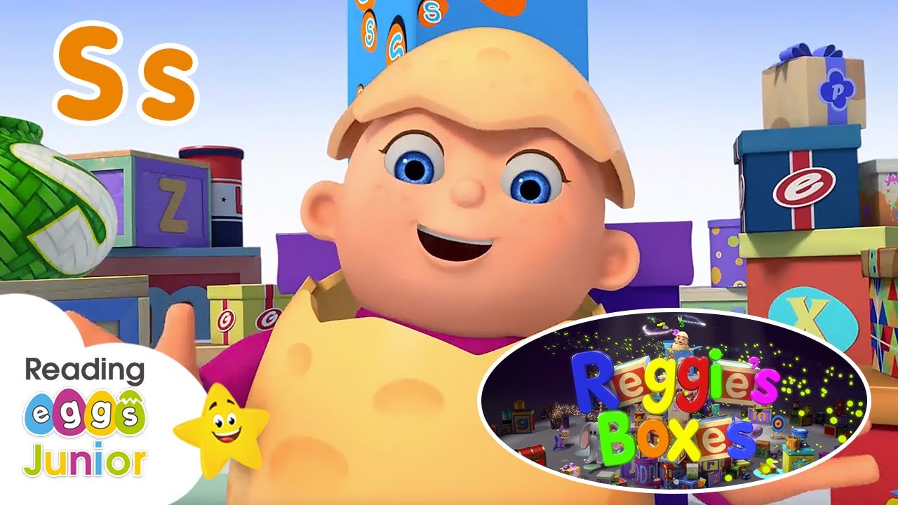 Learn Letter S 🔤 Reggie’s Boxes 🎁 Learning Letters | English Alphabet ...