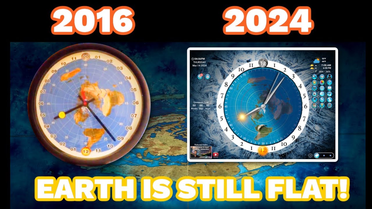 The Flat Earth Clock 2016 - 2024 - YouTube