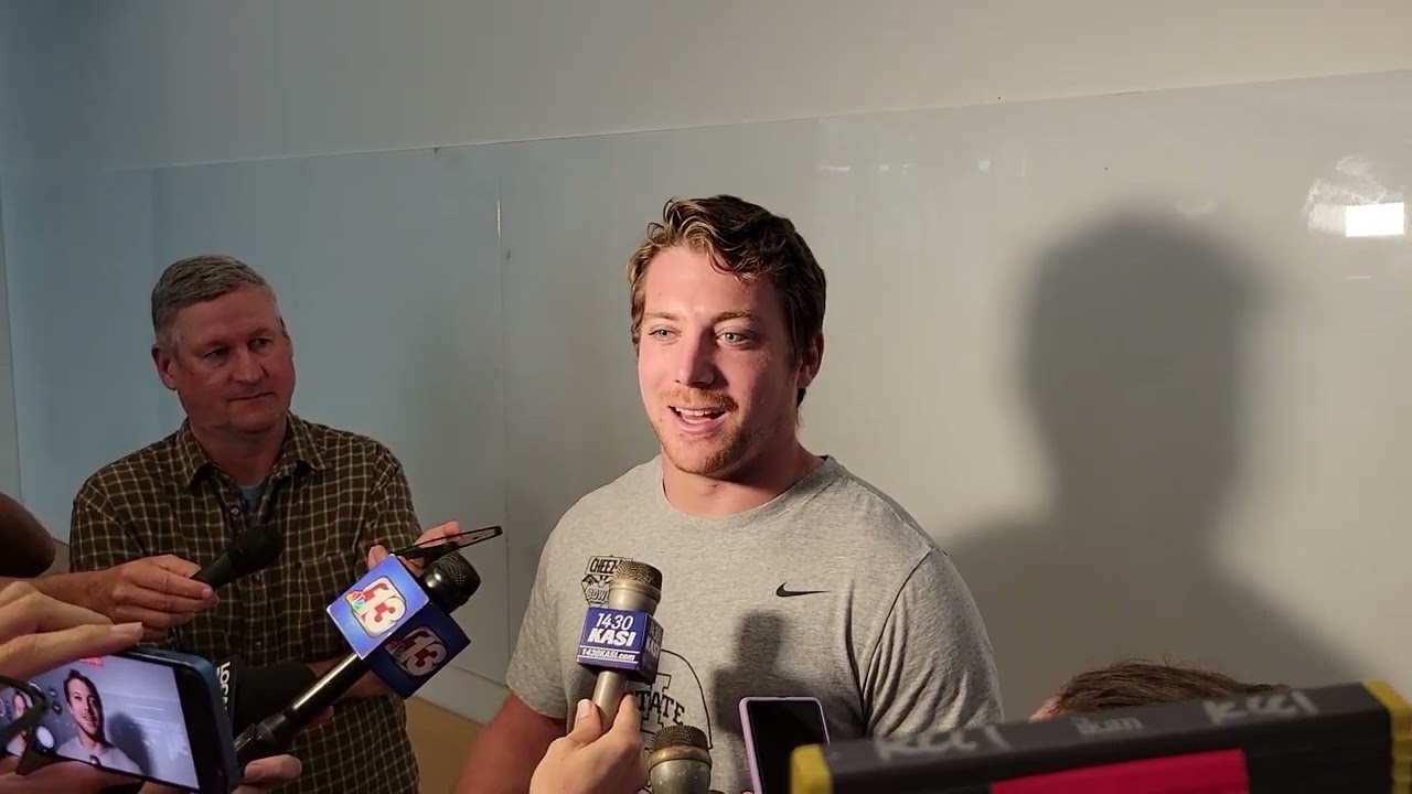 CFTV: Colby Reeder talks big performance in Cy-Hawk game - YouTube
