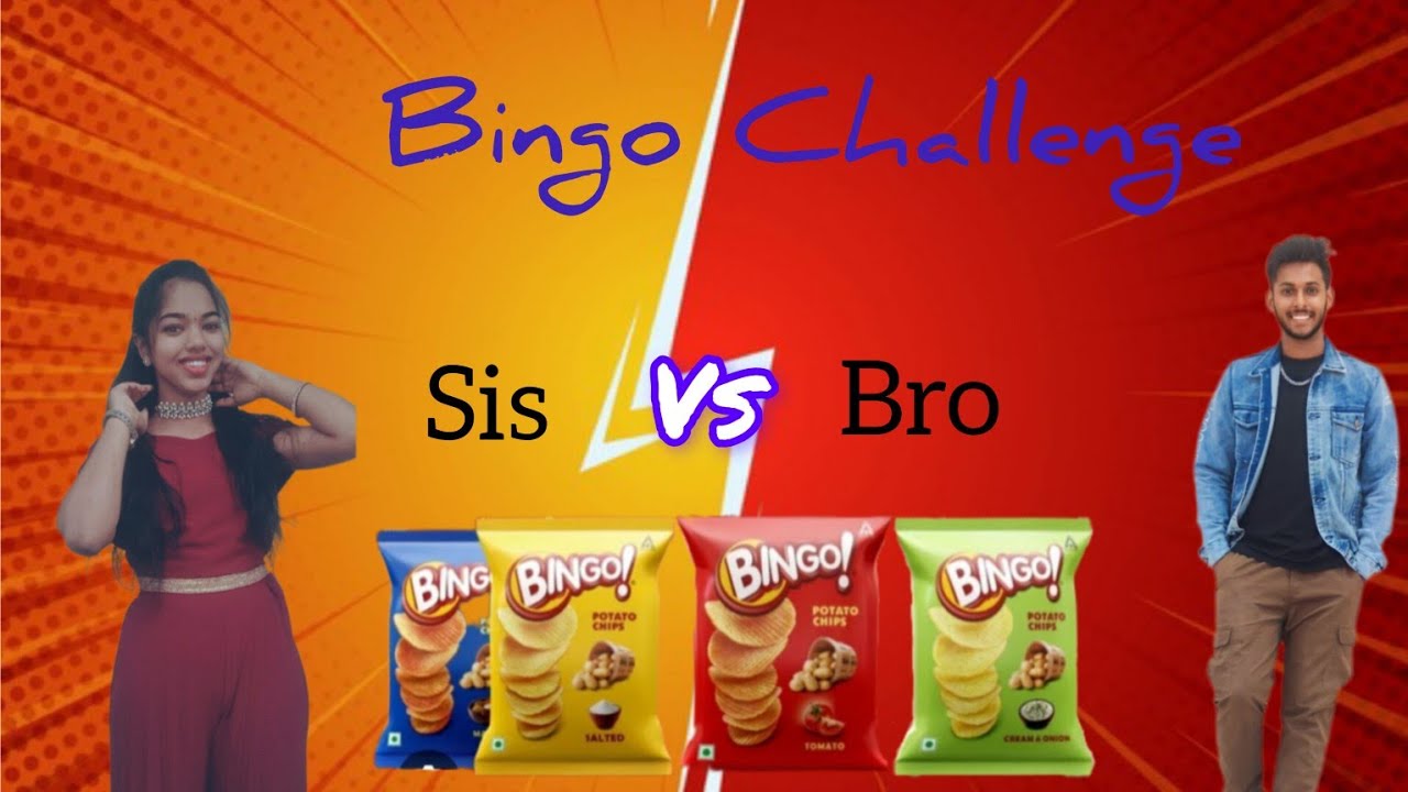 Bingo Challenge # bro vs sis fun😁 - YouTube