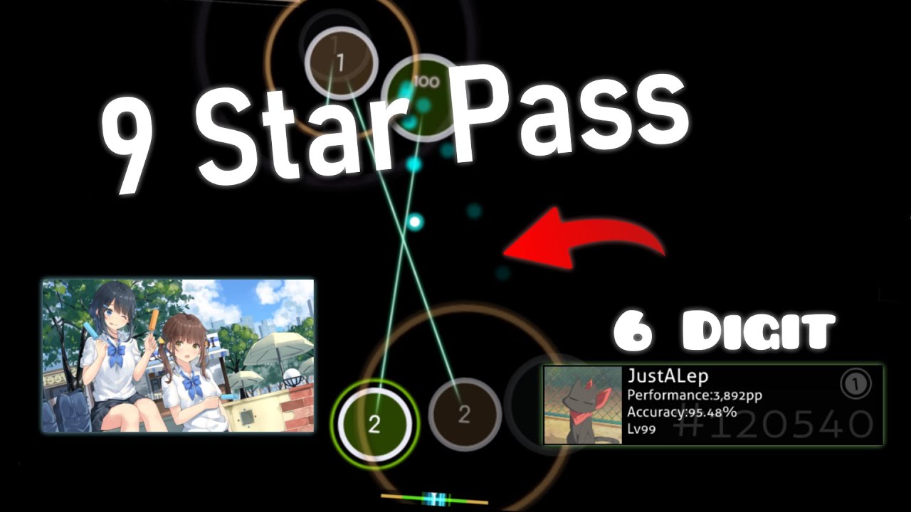 Osu! 6 Digit Passes 9★ - YouTube