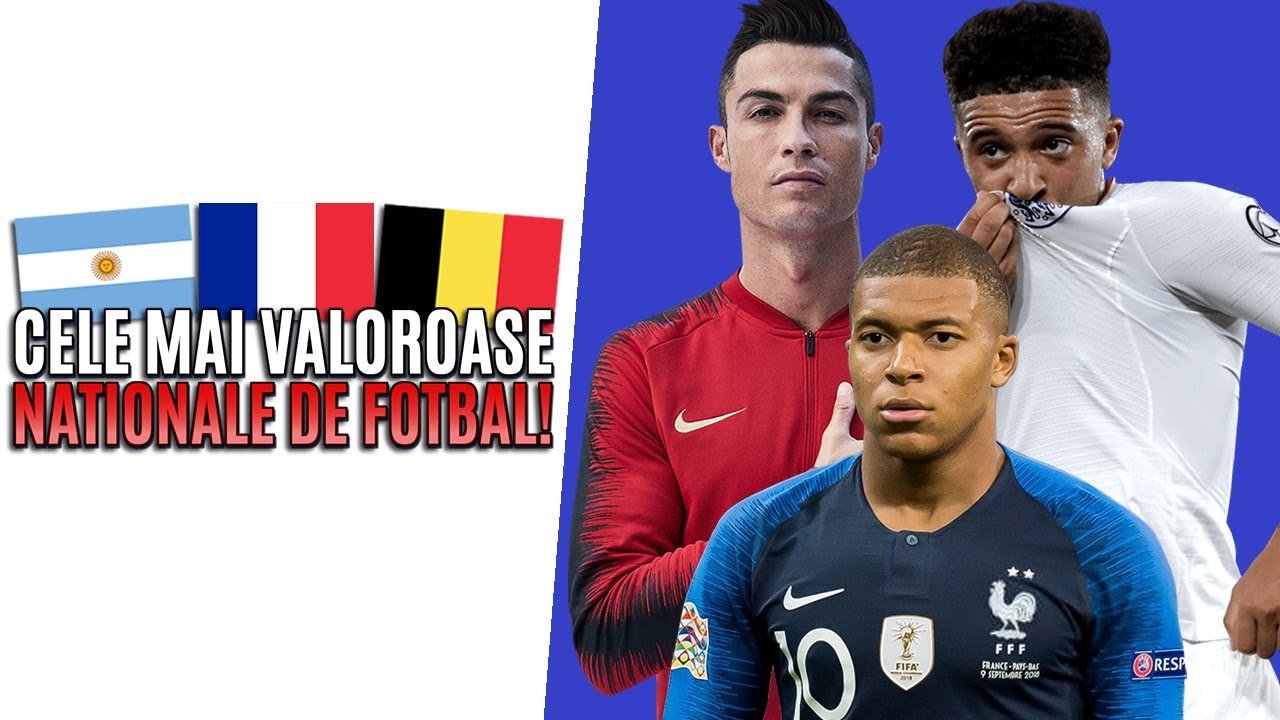 Top 10 Cele mai valoroase NATIONALE DE FOTBAL din 2020 - YouTube