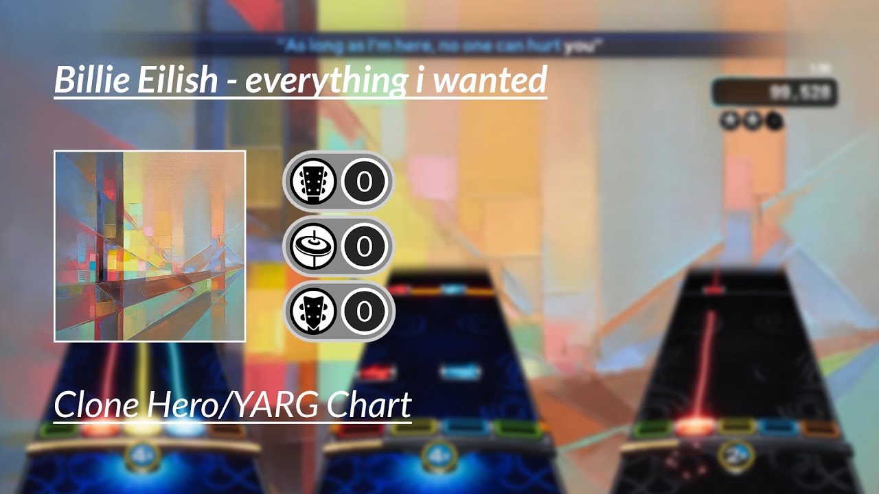 Clone Hero/YARG Chart: Billie Eilish - everything i wanted - YouTube