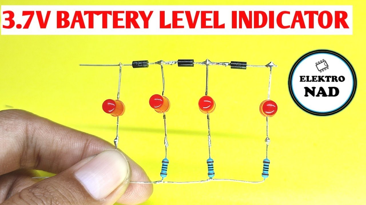 18650 Battery level indicator, 3.7V lithium-ion level indicator Battery ...
