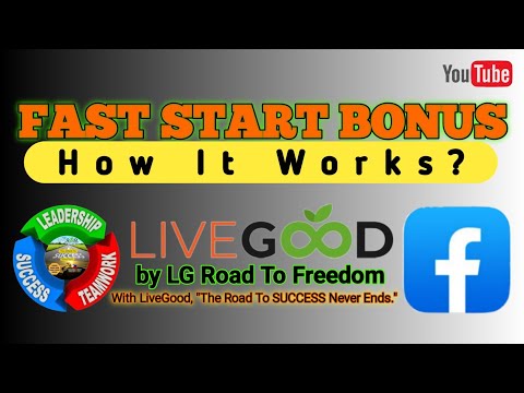 FAST START BONUS How It Works? | LiveGood - YouTube
