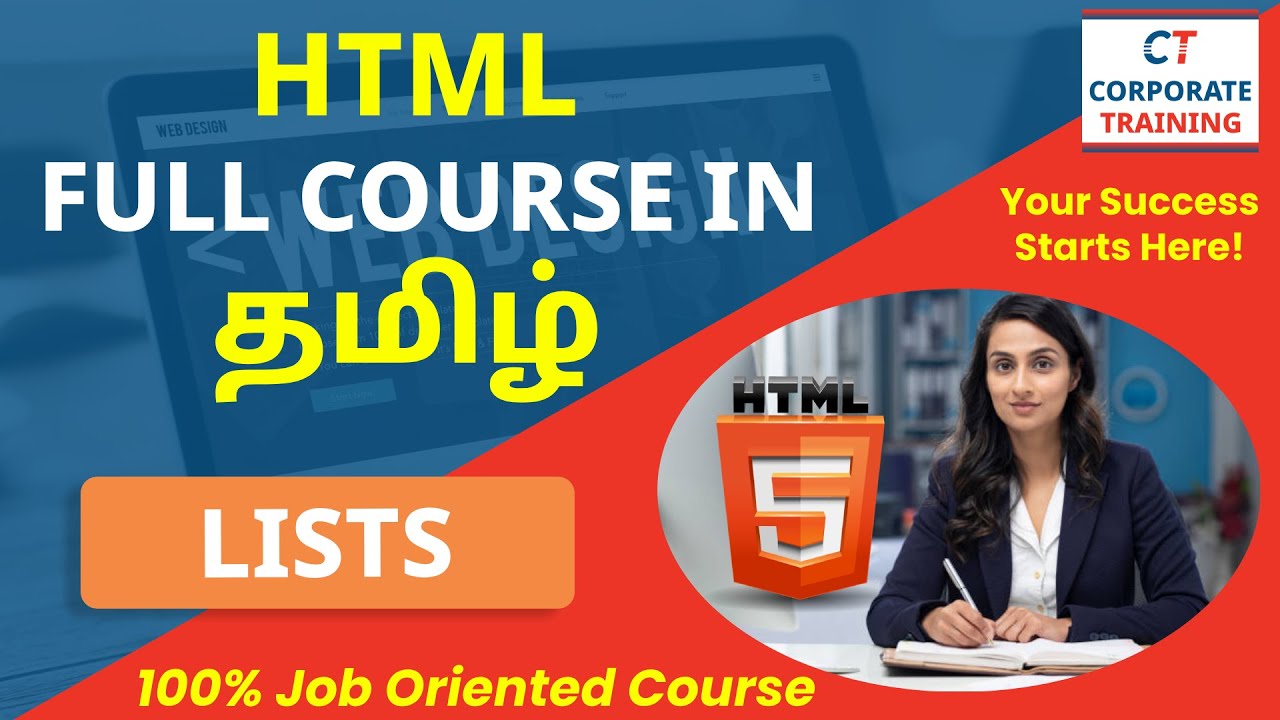 Learn Html Lists in Tamil | IT Full Courses in Tamil - Session 10 - YouTube