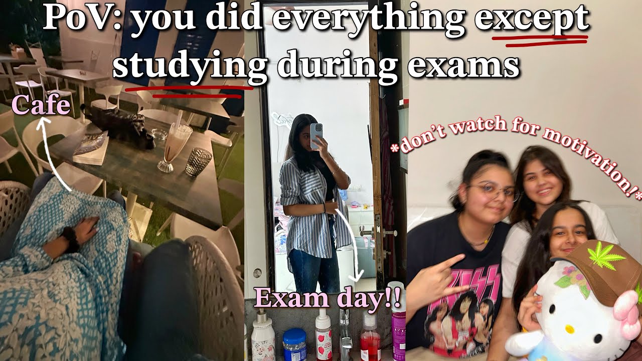 Exam week vlog (but I DID NOT study) | Gauri Bhasin - YouTube