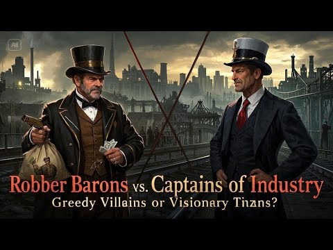 Robber Barons vs. Captains of Industry: The Battle for Wealth & Power