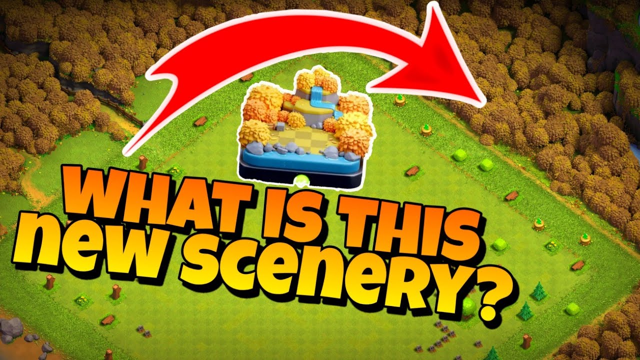NEW UPDATE WHAT IS THIS NEW SCENERY IN CLASH OF CLANS-COC - YouTube