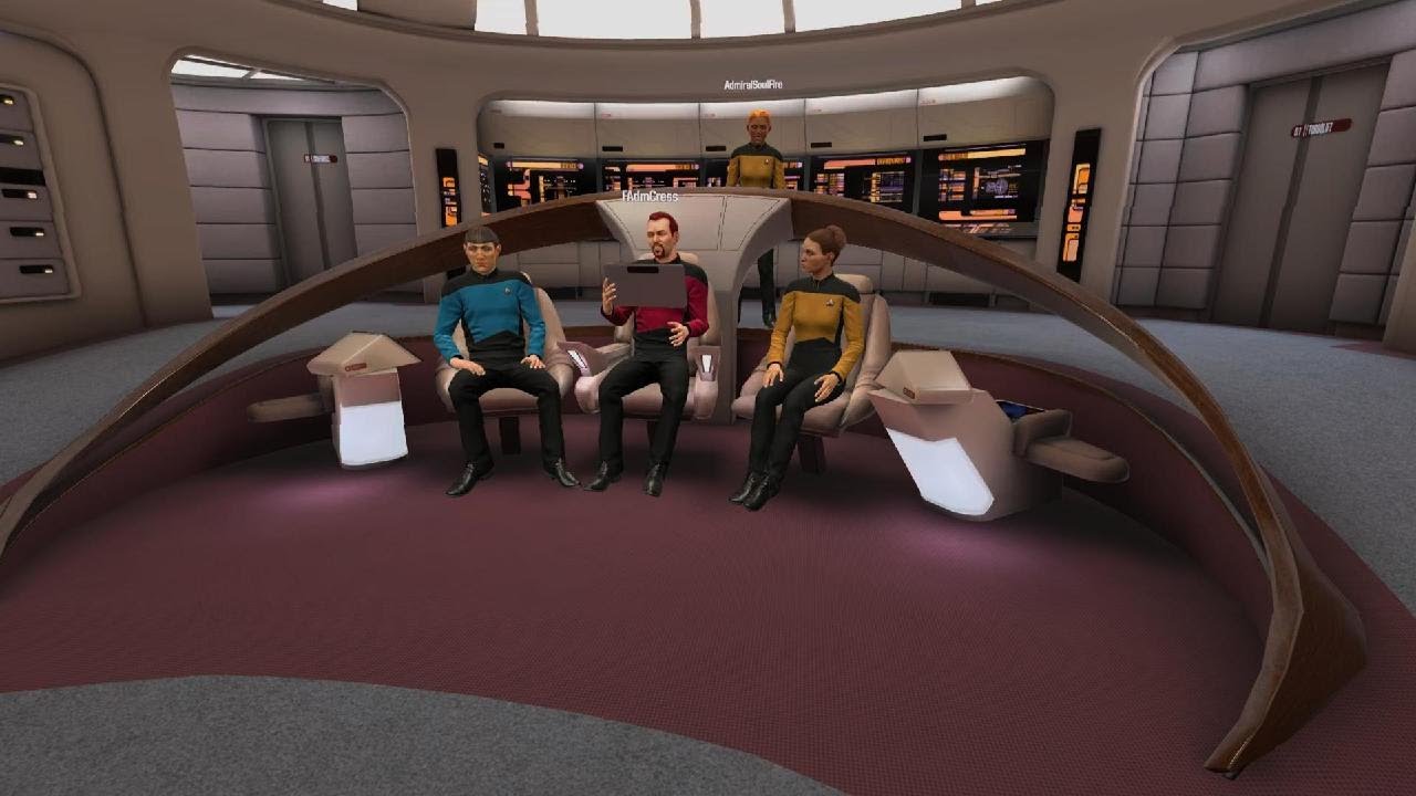 Recover Fugitive Mission! Enterprise 1701 D - Full Crew - Red Squadron ...