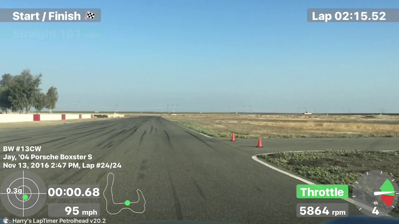 Buttonwillow 13 CW timed runs - YouTube