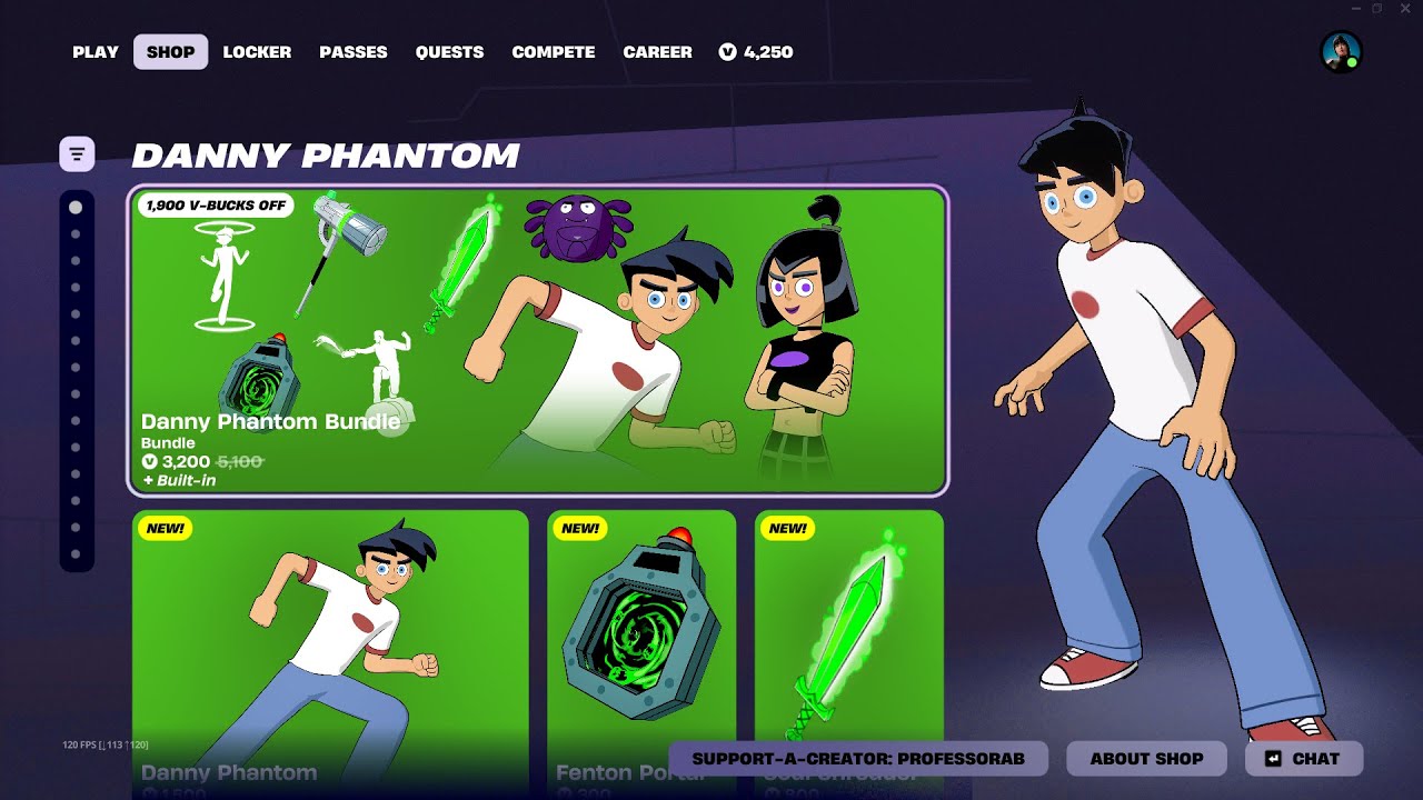 *New* Danny Phantom Skins And Emotes in Item Shop Today! - YouTube