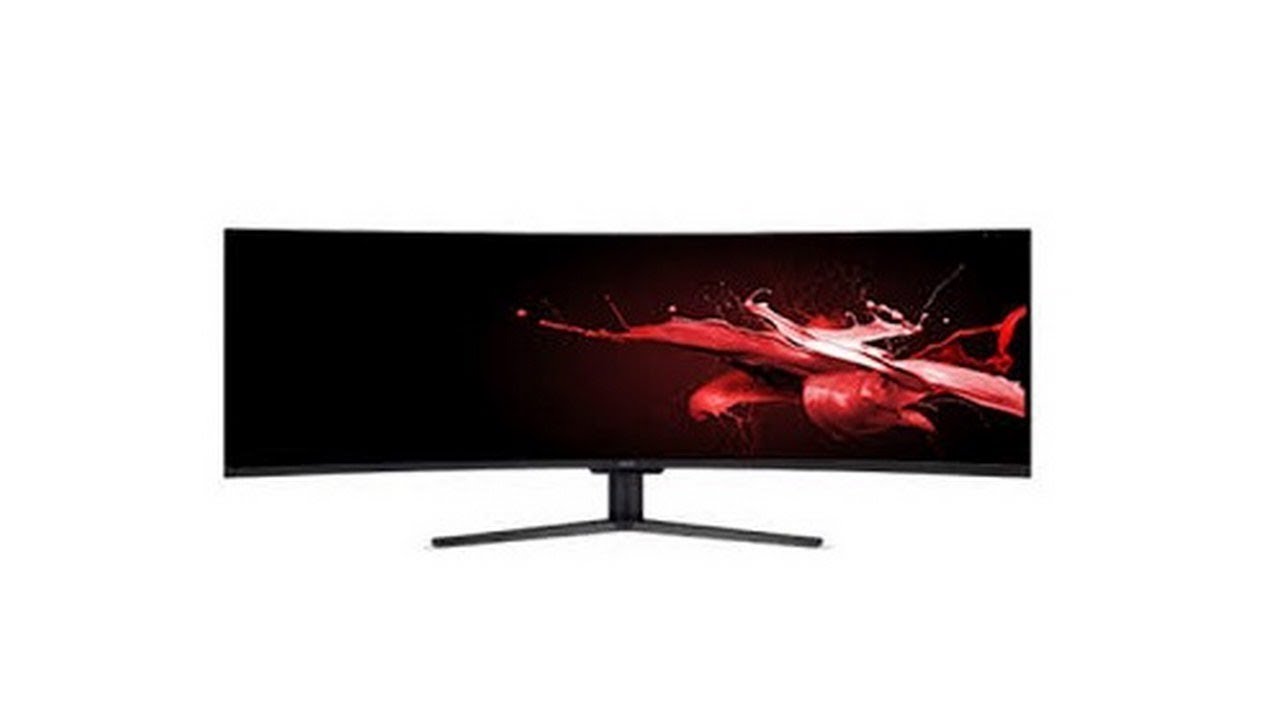 The new Acer EI491CR a ultra-widescreen gaming monitor on a curved ...