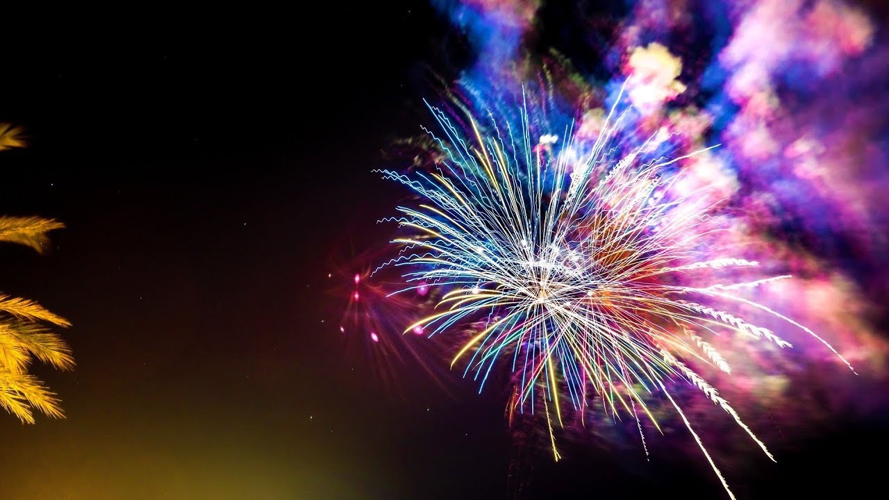 Explosive Colorful Fireworks Display with Sounds - YouTube