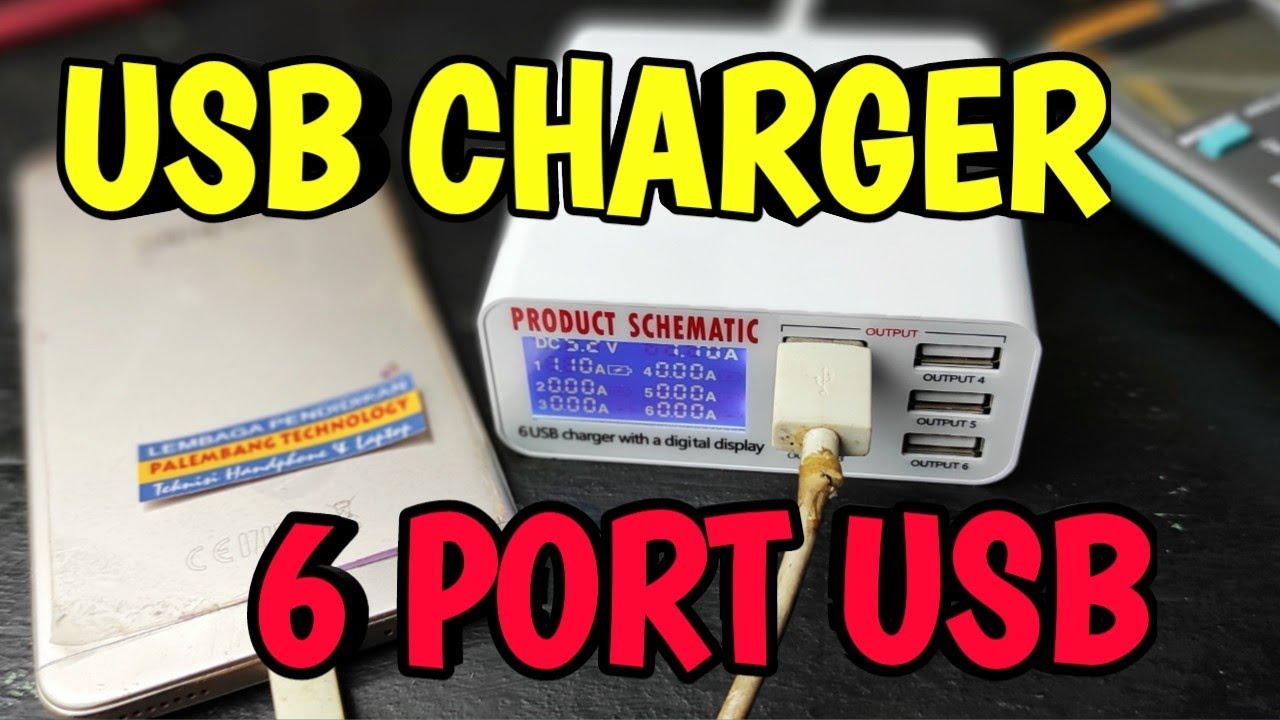 Charger 6 Port USB Charger Digital Display, Product Shematic. - YouTube