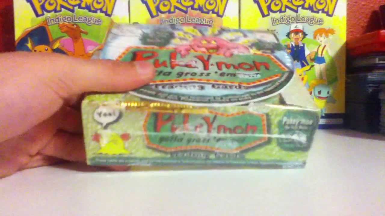 Opening a Pukey-Mon Booster Box! Funny Cards!! - YouTube