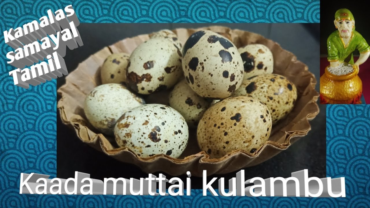 காடை முட்டை குழம்பு | Kaada Muttai Kulambu | How to prepare kaada ...