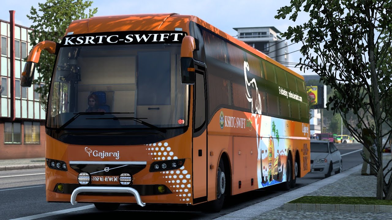 VOLVO B11R SLEEPER BUS MOD || KSRTC SWIFT GAJARAJ || ETS 2 ...