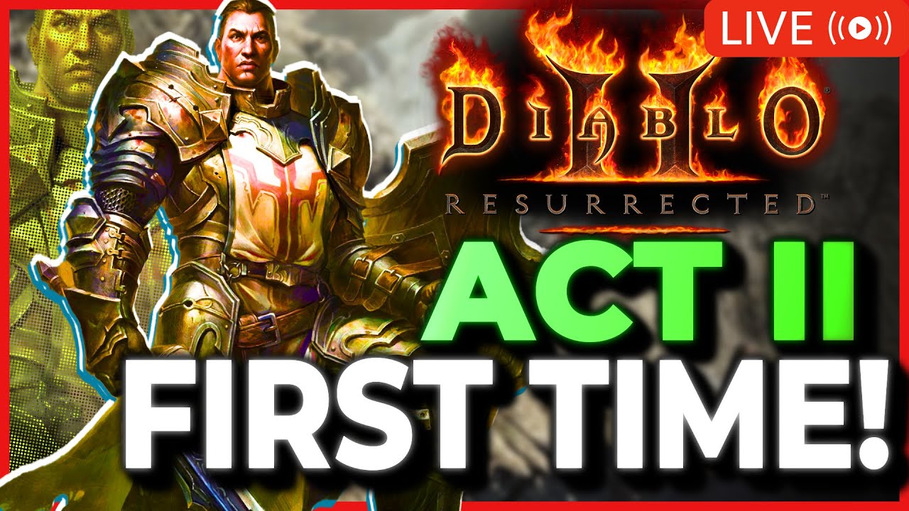 🔴LIVE - D2R Is Shocking...(FIRST TIME PLAYING!) | D4 Waiting Room - YouTube