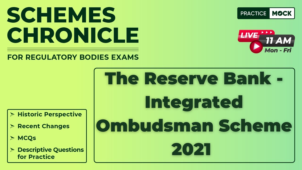 Government Schemes for RBI Grade B Exam | The Reserve Bank - Integrated ...