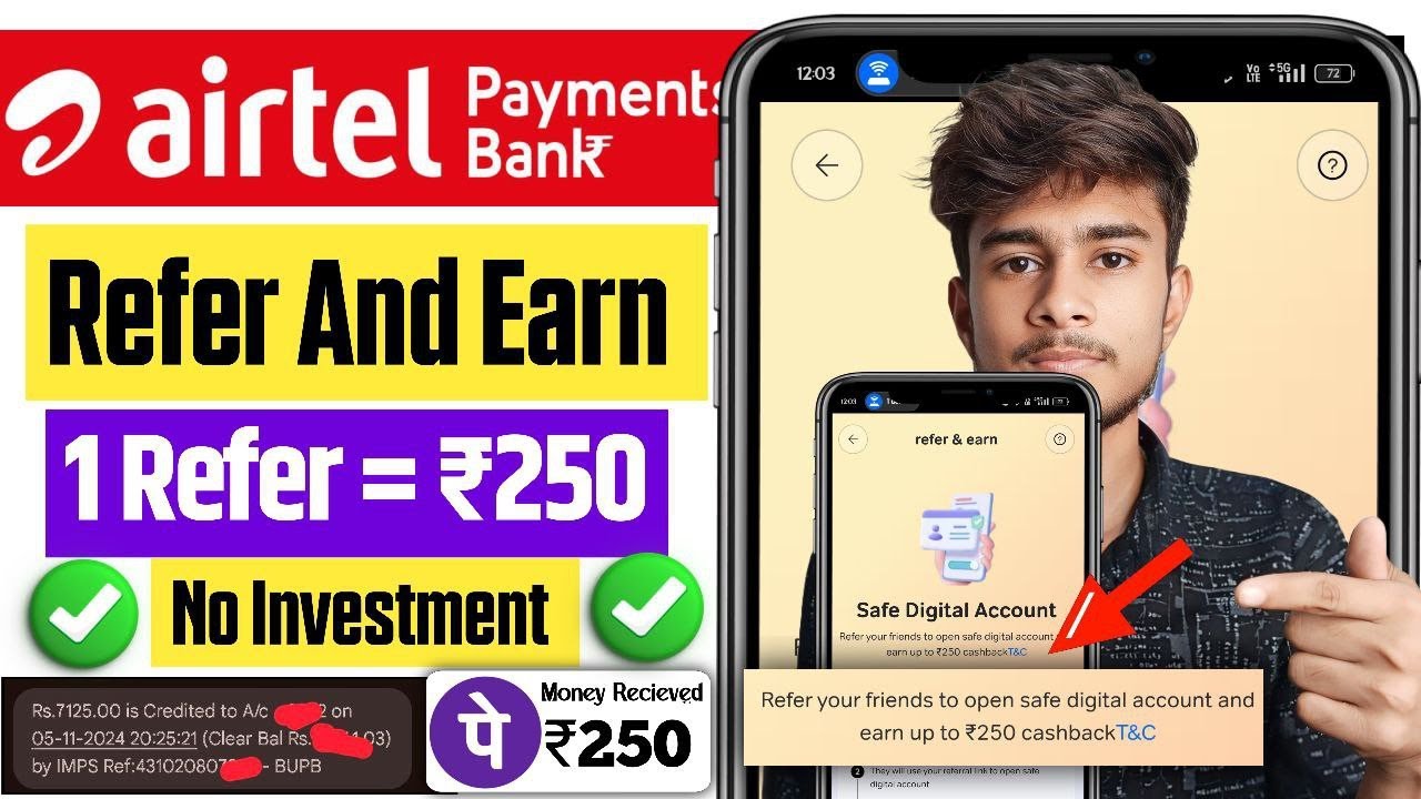 Airtel payment bank refer and earn | Airtel thanks app refer and earn ...