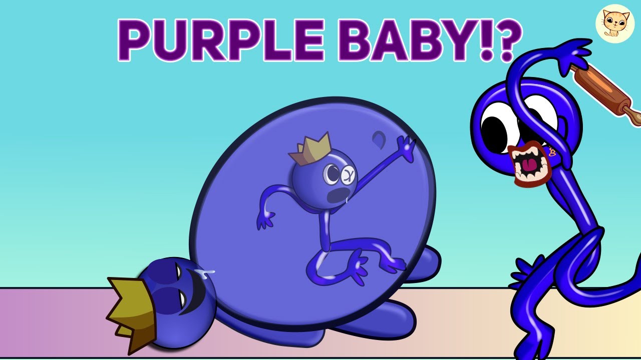 Fat Rainbow Friends vs Purple Rainbow Friends 2 Have a Baby 2 - YouTube