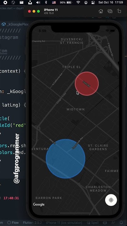 Flutter Google Map Example (part 4) - Day 41 #shorts - YouTube