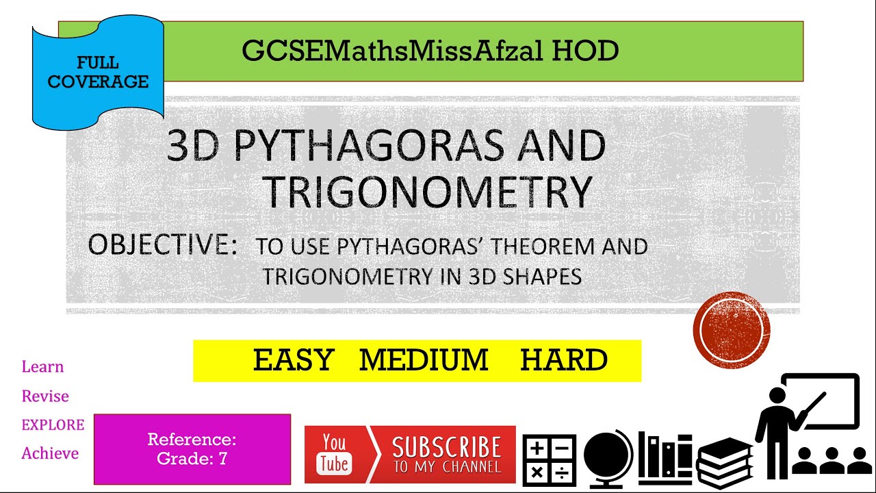 3D Pythagoras and Trigonometry GCSE Maths 9-1 - YouTube