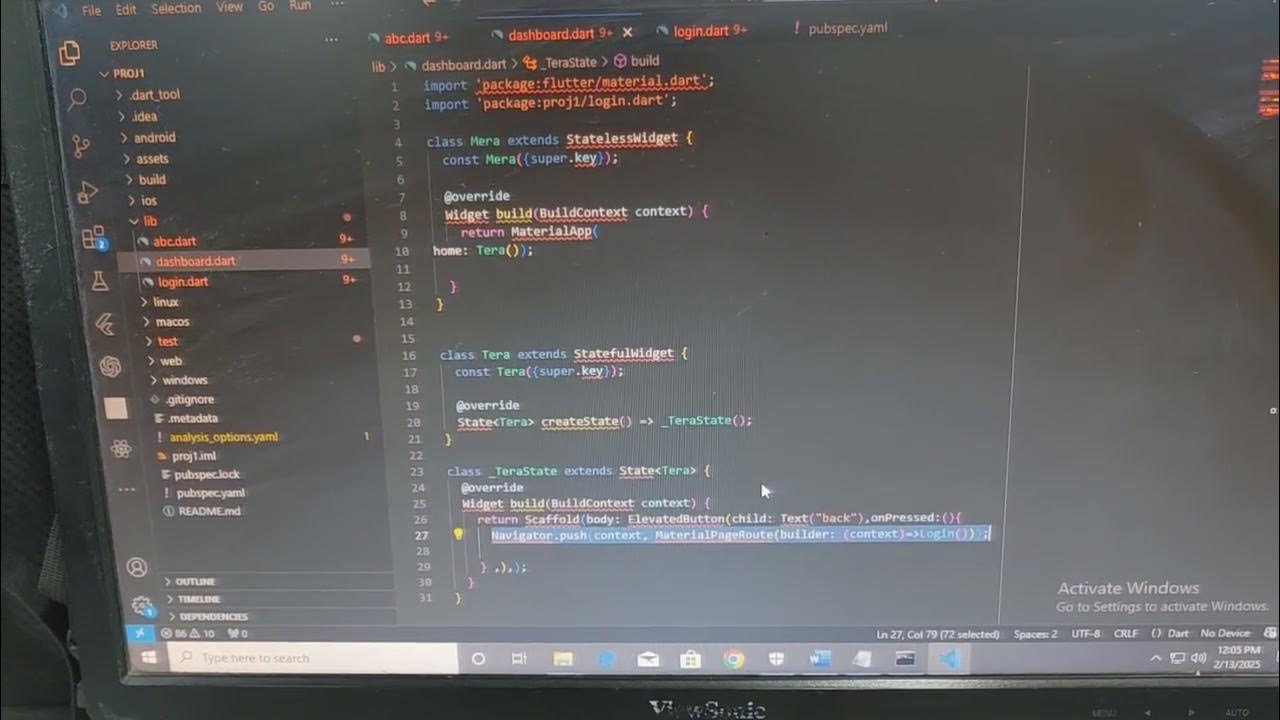 Flutter & Dart (Part 66) Login Using If-Else Condition and Redirect to Welcome Page #2 - YouTube