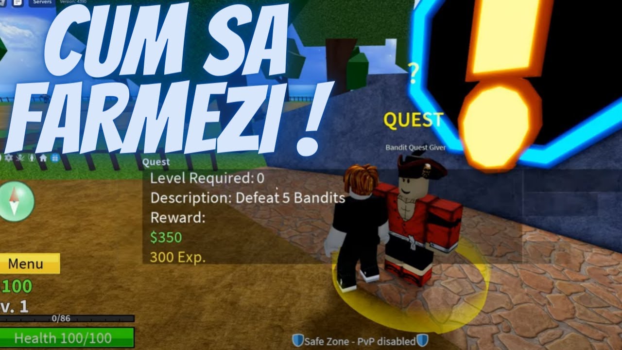 Tutorial Blox Fruits : Cum Sa Farmezi In Blox Fruits Pe Roblox ...