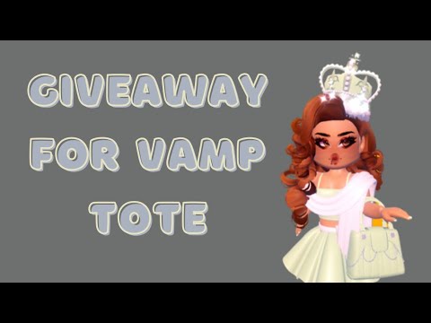 Vamp Tote Giveaway On Roblox Royale High - UPDATE - winner is qlow_inq - YouTube